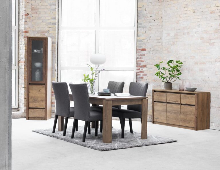Display cabinet VEDDE 1 door wild oak - JYSK