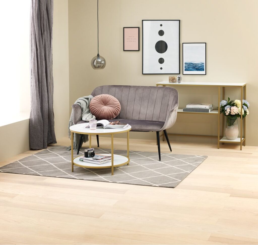 Console table PANDRUP 30x110 white/gold - JYSK