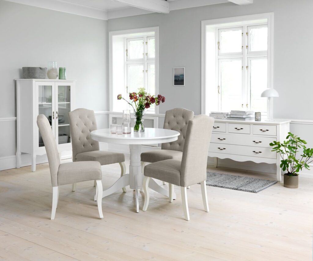 Dining table ASKEBY D.100 white - JYSK