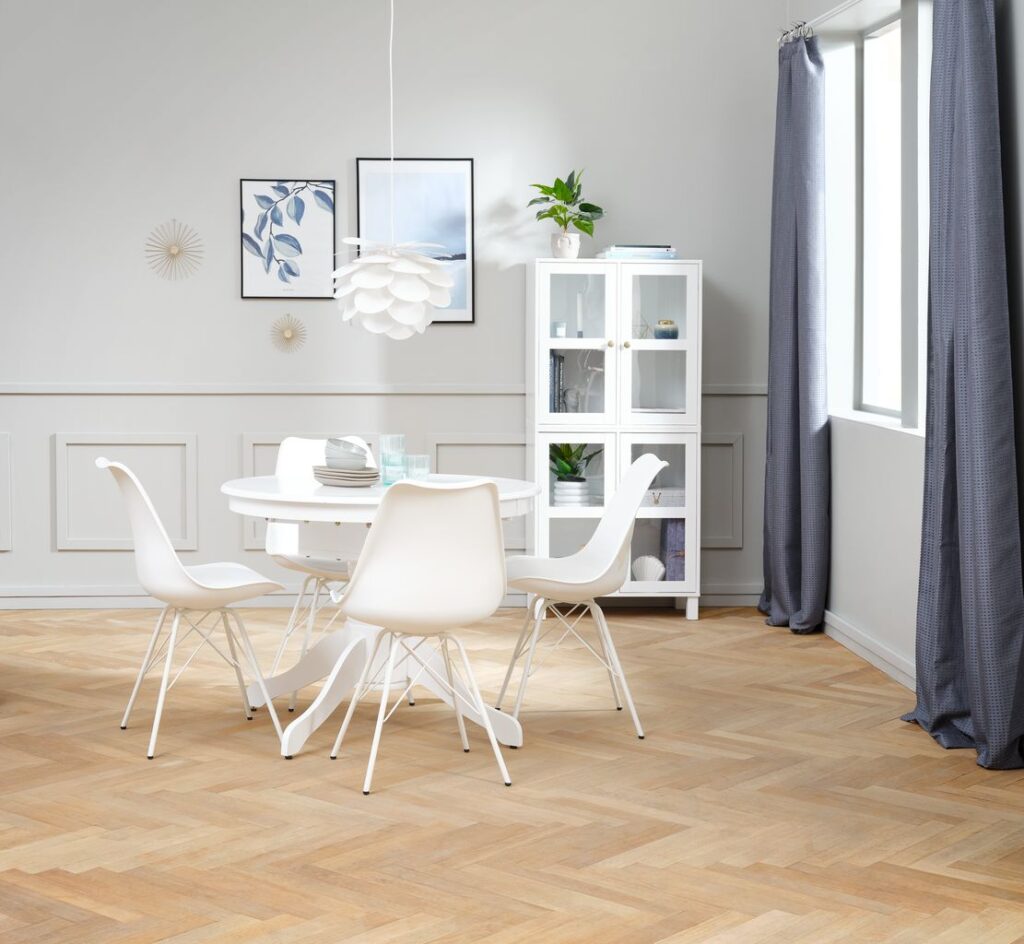 Dining table ASKEBY D.100 white - JYSK