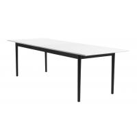 Dining table MARSTRAND L180/260 wh/black - JYSK