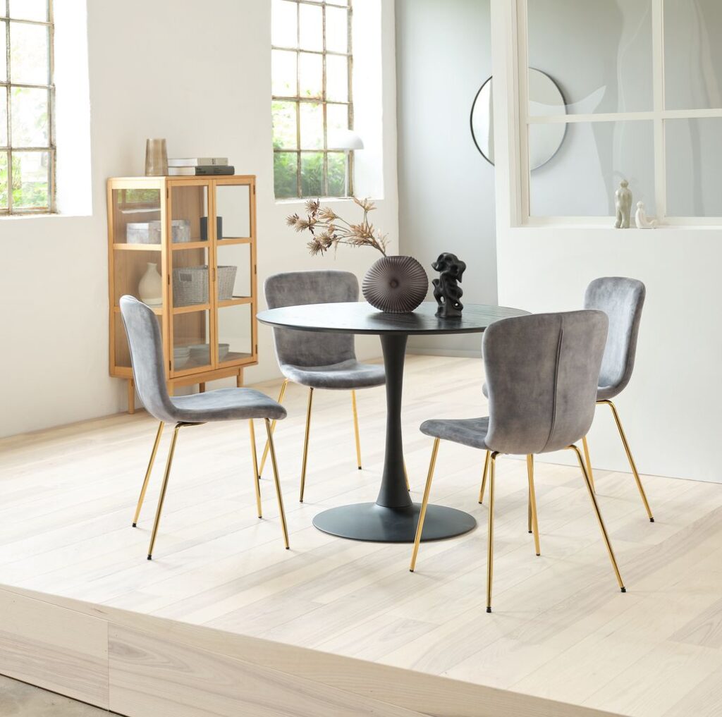 Dining table RINGSTEDO100 black ash veneer - JYSK