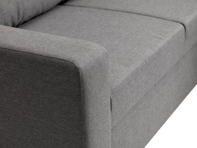 Sofa bed chaise longue VILS light grey - JYSK