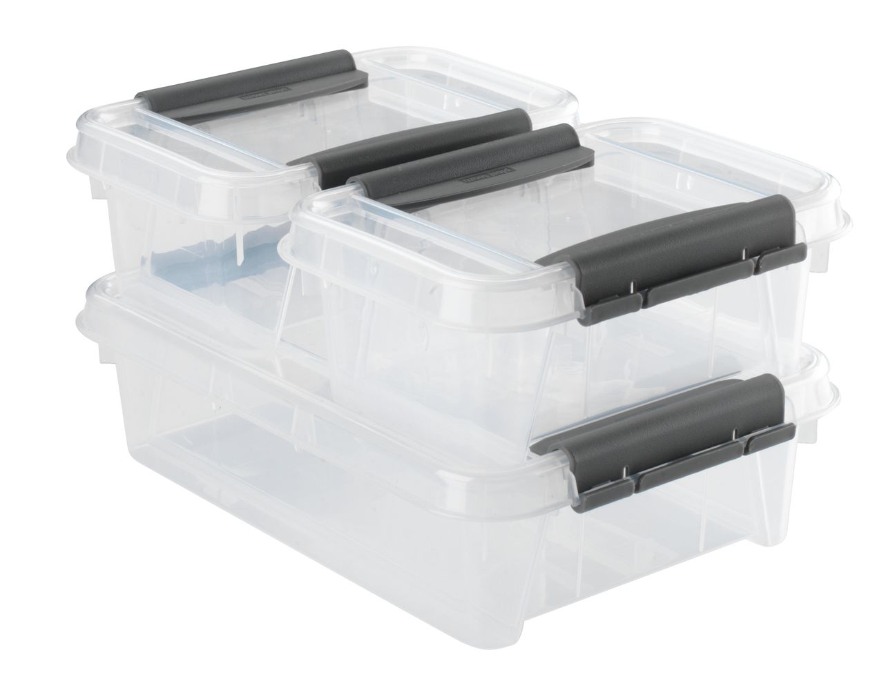 Storage box PROBOX w/lid 3pcs/set - JYSK