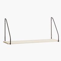 Wall shelf HEJLSMINDE 1 shelf black/nat. - JYSK