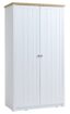 Wardrobe MARKSKEL 112x210 white/oak - JYSK