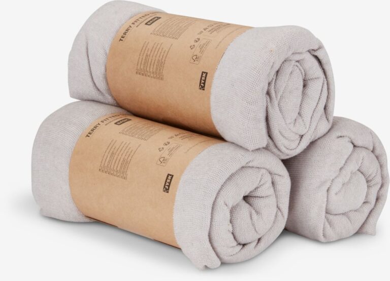 Terry Fitted sheet TINDRA 90x200x30 grey - JYSK