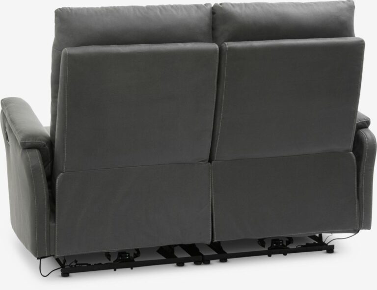 Sofa ABILDSKOV reclining grey faux leather - JYSK