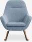 Rocking chair NEBEL light blue - JYSK