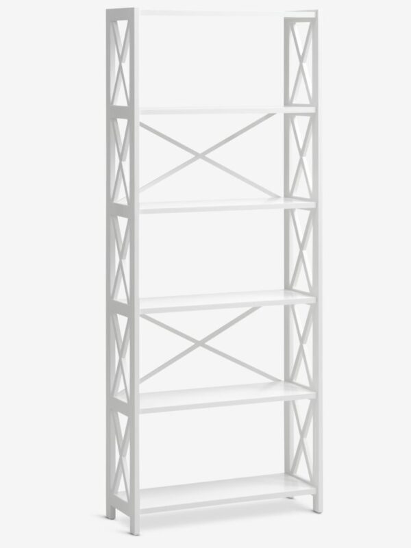 Shelving unit ALMIND 6 shelves white - JYSK