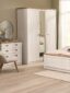 Wardrobe MARKSKEL 162x210 white/wild natural oak colour - JYSK