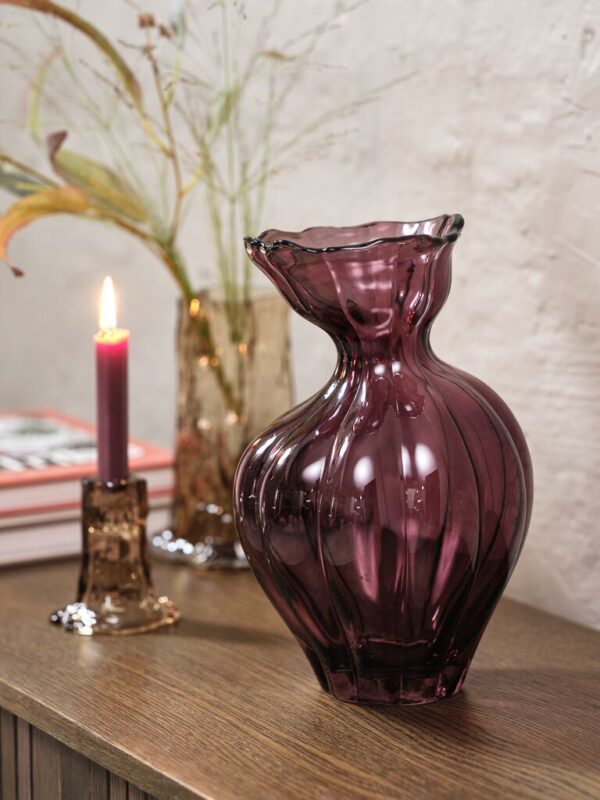 Vase VILMERO19xH30cm eggplant - JYSK